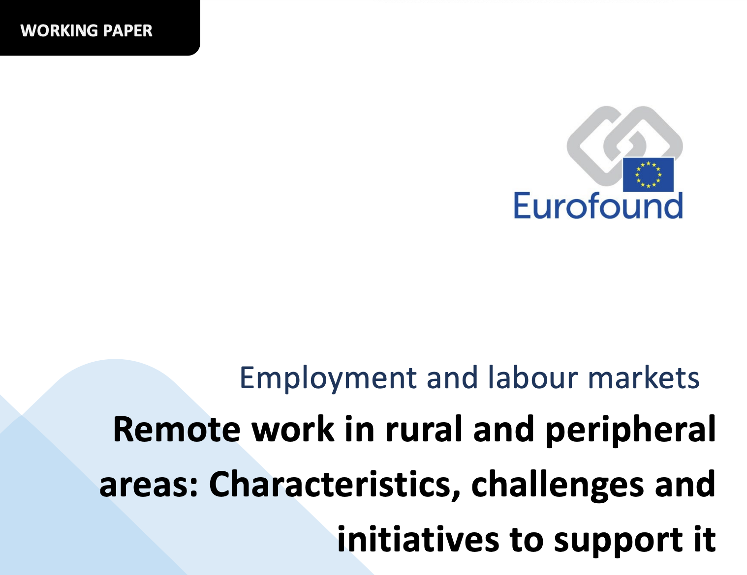 Remote work in rural and peripheral areas - IR Share